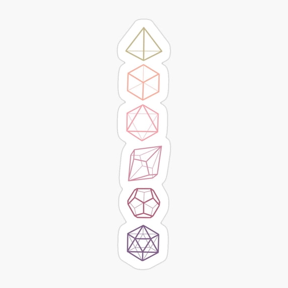 KIRAKIRA Dnd Dice Sticker. Gift For You - Decorate Laptops, Water ...