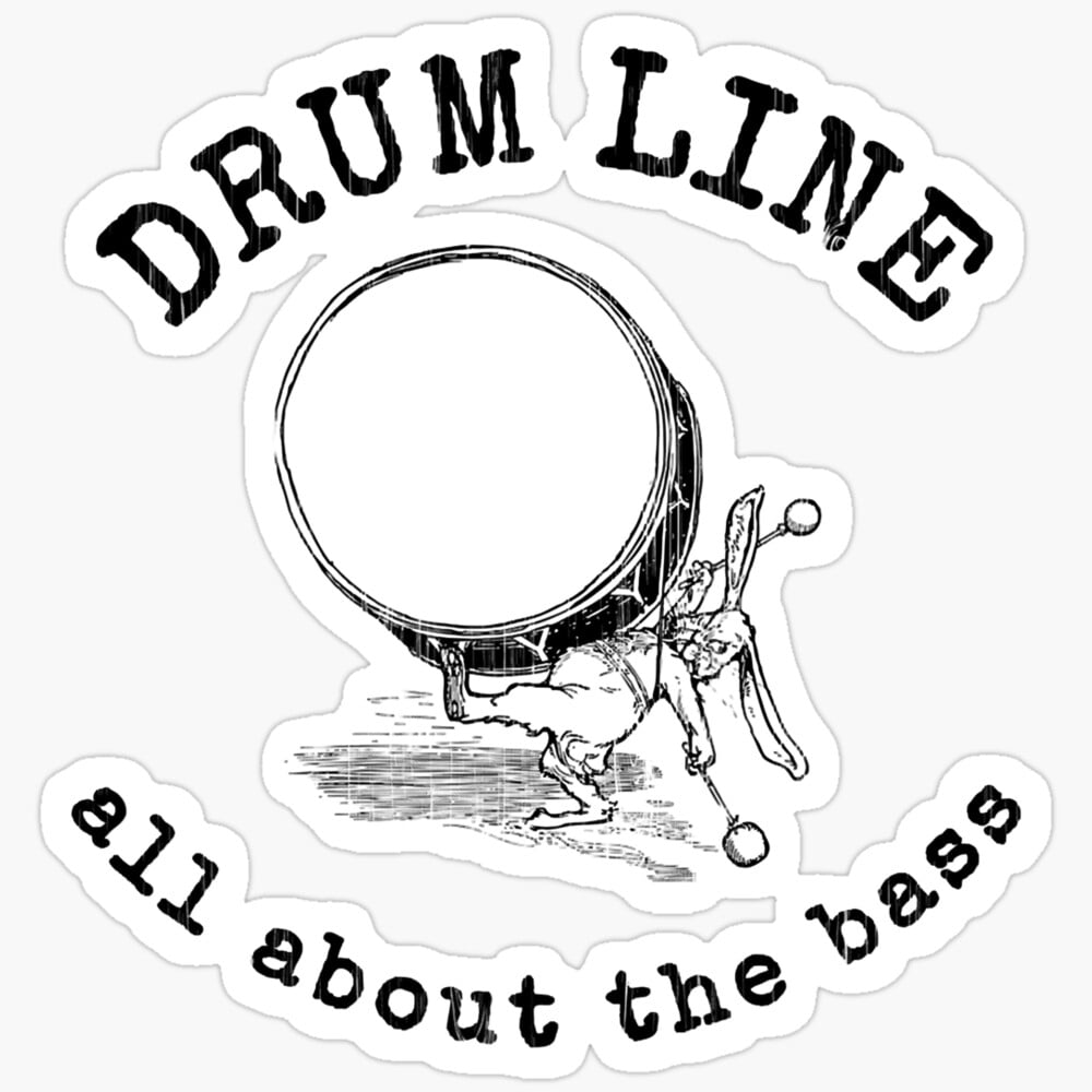 KIRAKIRA Drum Line - All about the bass for Marching Band Sticker ...