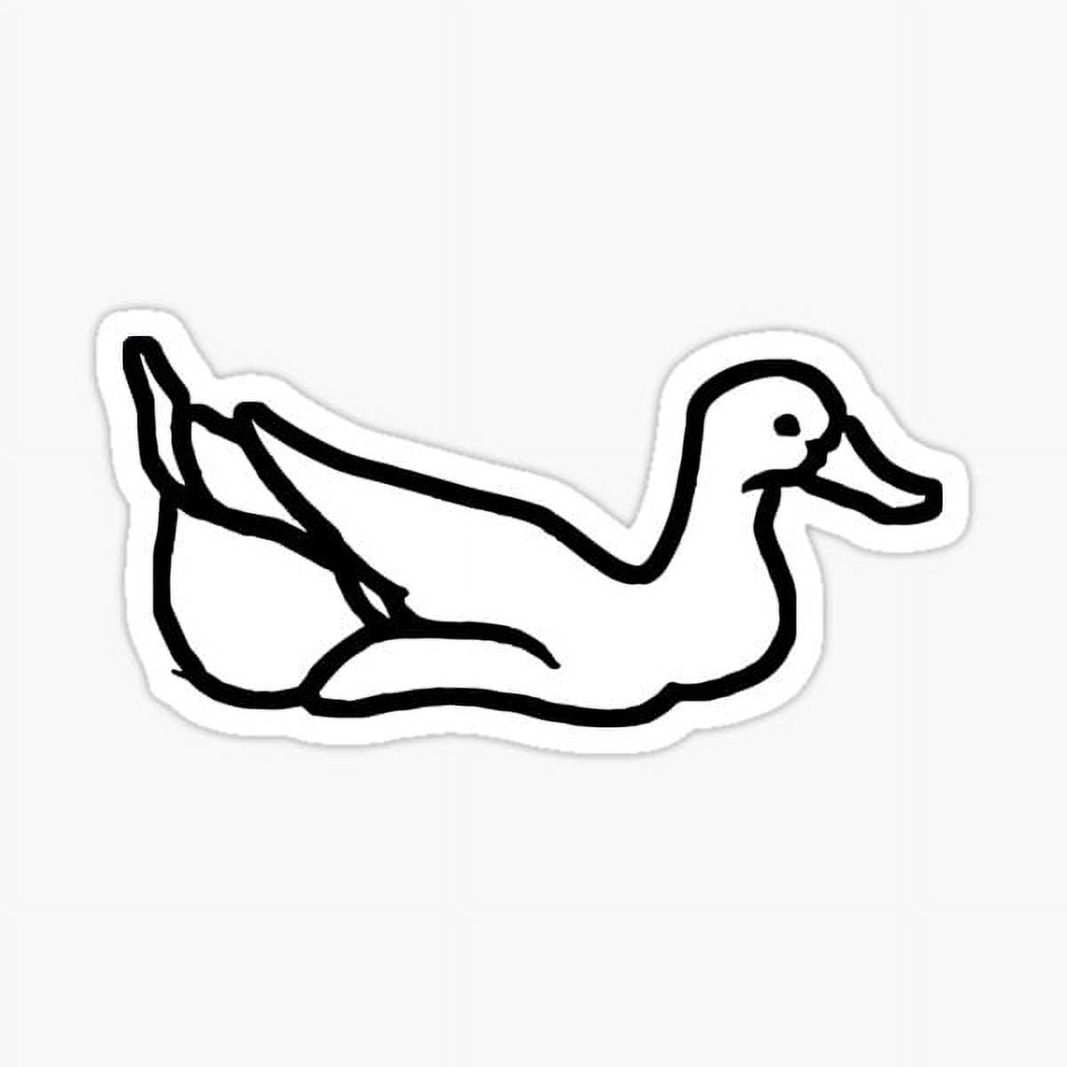 KIRAKIRA Duck Swimming Woodblock Sticker - Walmart.com