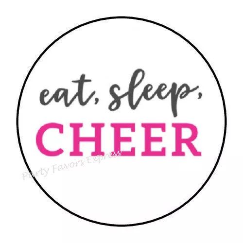 KIRAKIRA EAT SLEEP CHEER CHEERLEADING STICKERS PARTY FAVORS - Walmart.com