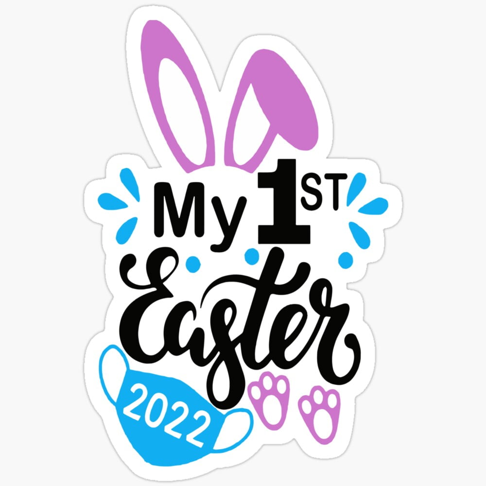 KIRAKIRA Easter Quarantine My First Easter Sticker, Decorate and ...