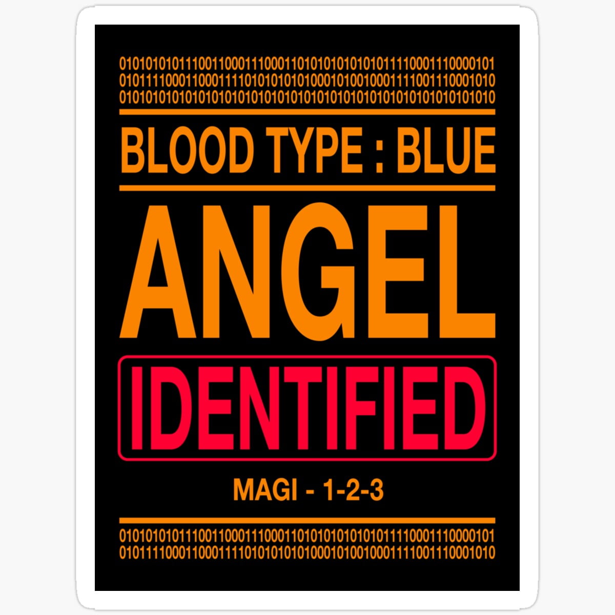 KIRAKIRA Evangelion Angel Identified Sticker. Gift For You - Decorate ...