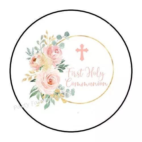 KIRAKIRA FIRST HOLY COMMUNION PINK STICKERS PARTY FAVORS - Walmart.com