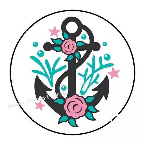 KIRAKIRA FLORAL ANCHOR NAUTICAL STICKERS PARTY FAVORS - Walmart.com