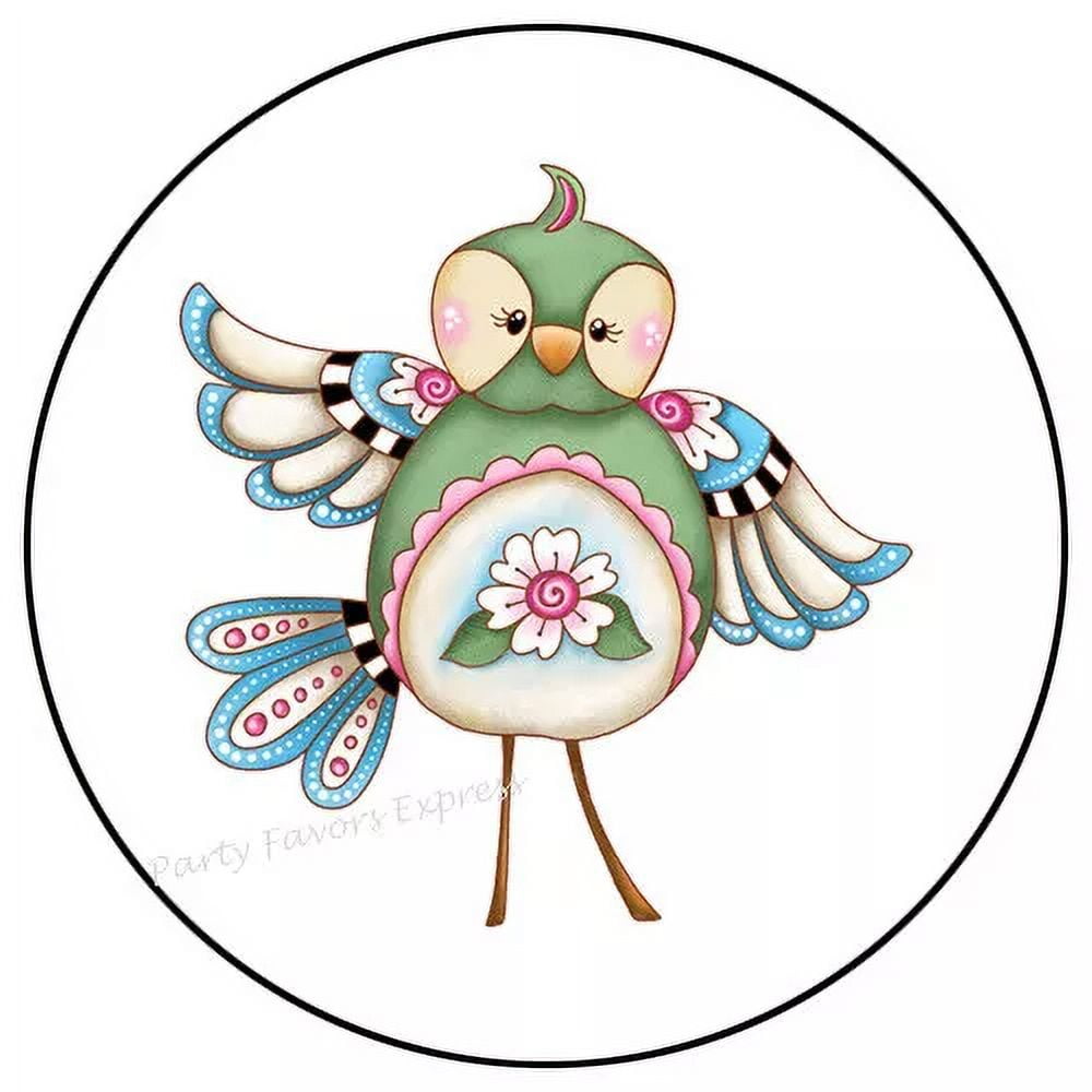 KIRAKIRA FOLK ART BIRD STICKERS PARTY FAVORS - Walmart.com