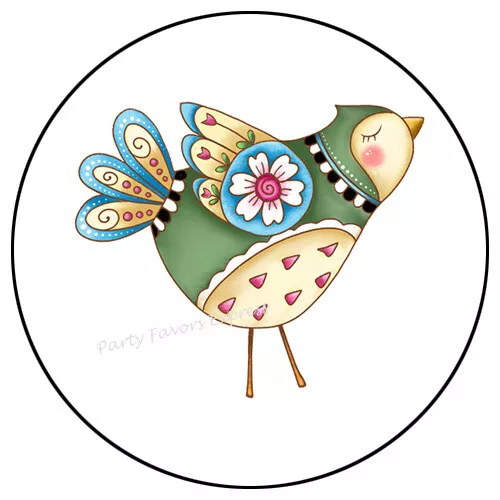 KIRAKIRA FOLK ART BIRD STICKERS PARTY FAVORS - Walmart.com