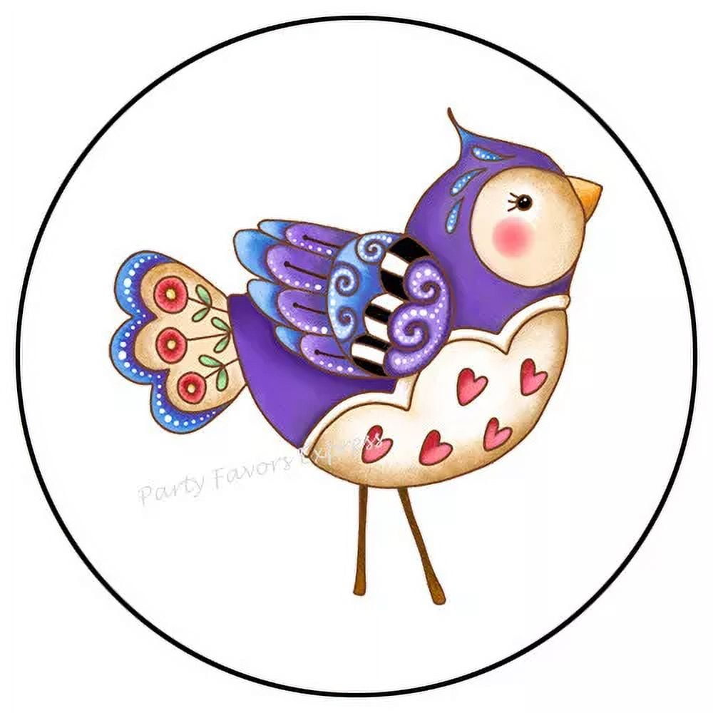 KIRAKIRA FOLK ART BIRD STICKERS PARTY FAVORS - Walmart.com