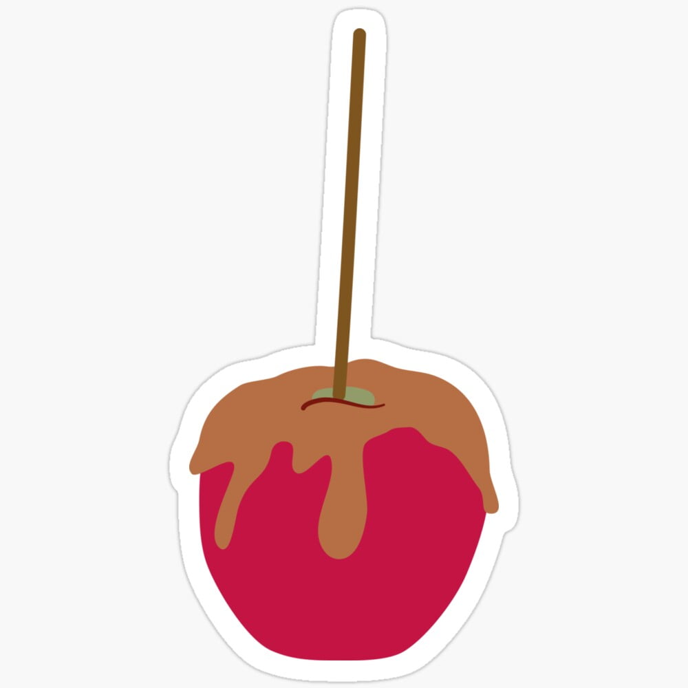 KIRAKIRA Fall Flavor Caramel Apple Sticker. Single, trio, or squad ...