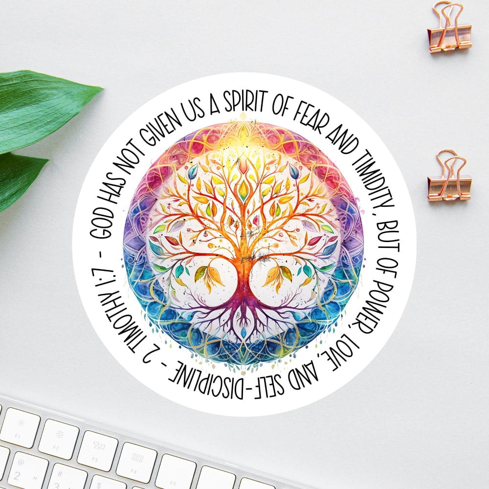 KIRAKIRA Fear Not Sticker, Affirmation Stickers, Laptop Sticker, Water ...