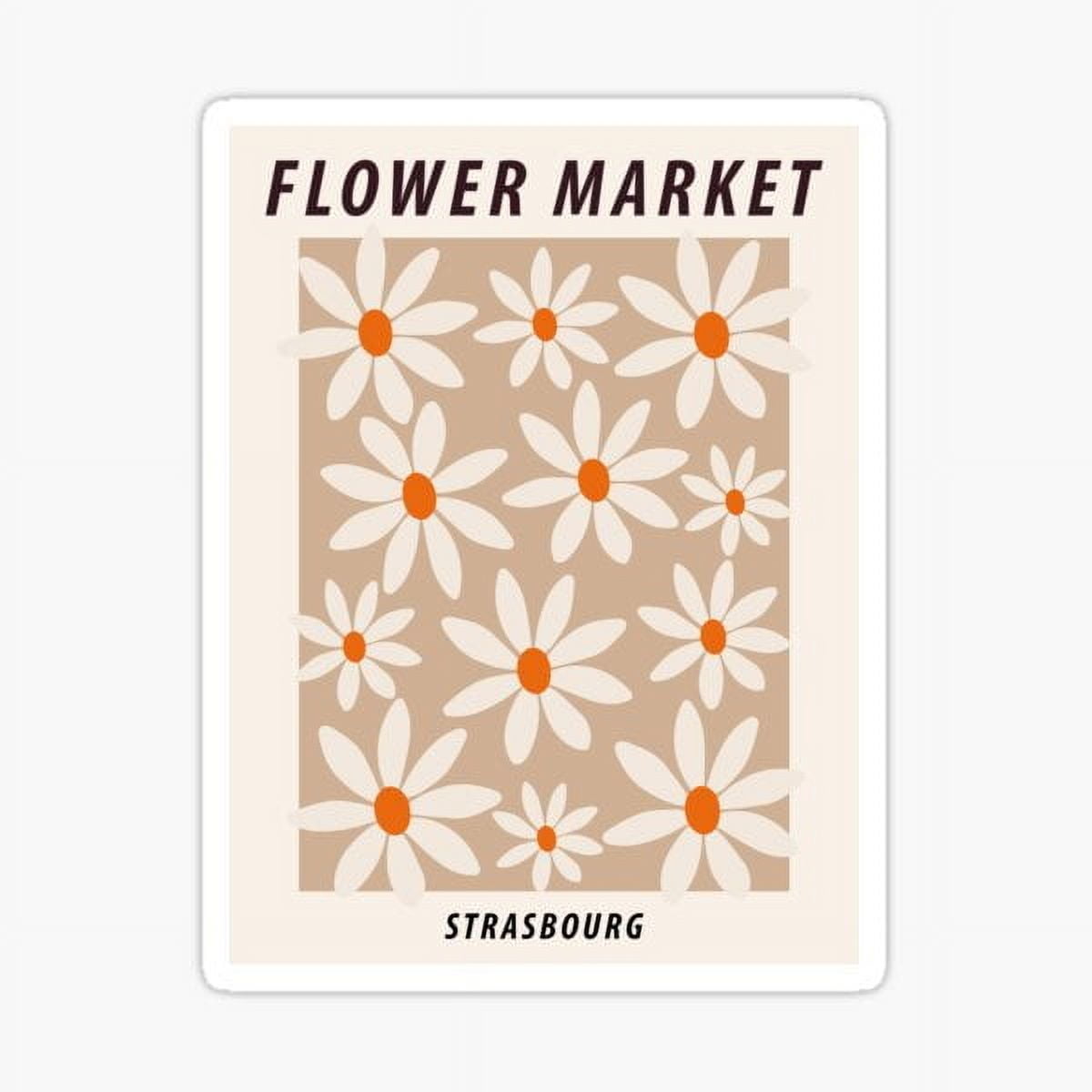 KIRAKIRA Flower market print, Strasbourg, s aesthetic, Beige flowers ...