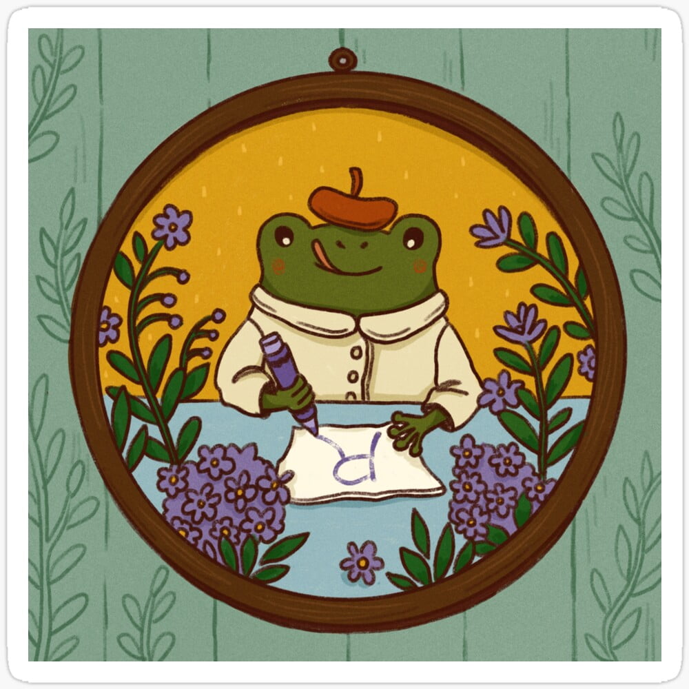 KIRAKIRA Froggyâ€™s First Letter Sticker. Single, trio, or squad ...