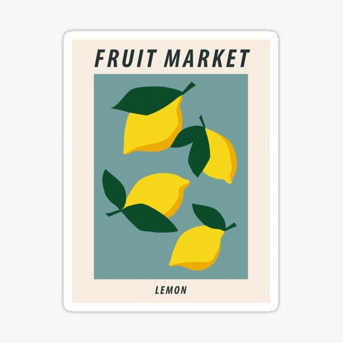 KIRAKIRA Fruit market print, Lemons, s aesthetic, Cottagecore decor ...