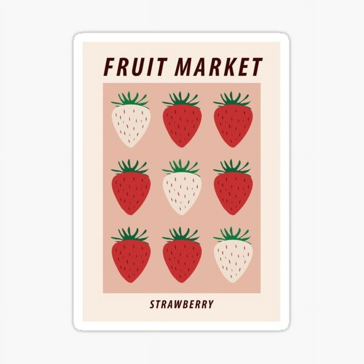 KIRAKIRA Fruit market print, Strawberry print, s aesthetic, Fruit art ...