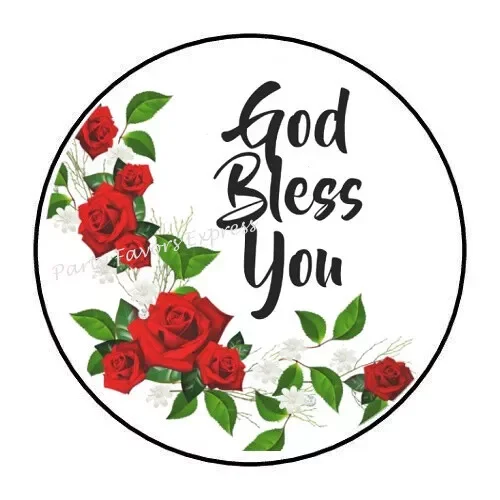 KIRAKIRA GOD BLESS YOU RED ROSES STICKERS PARTY FAVORS - Walmart.com