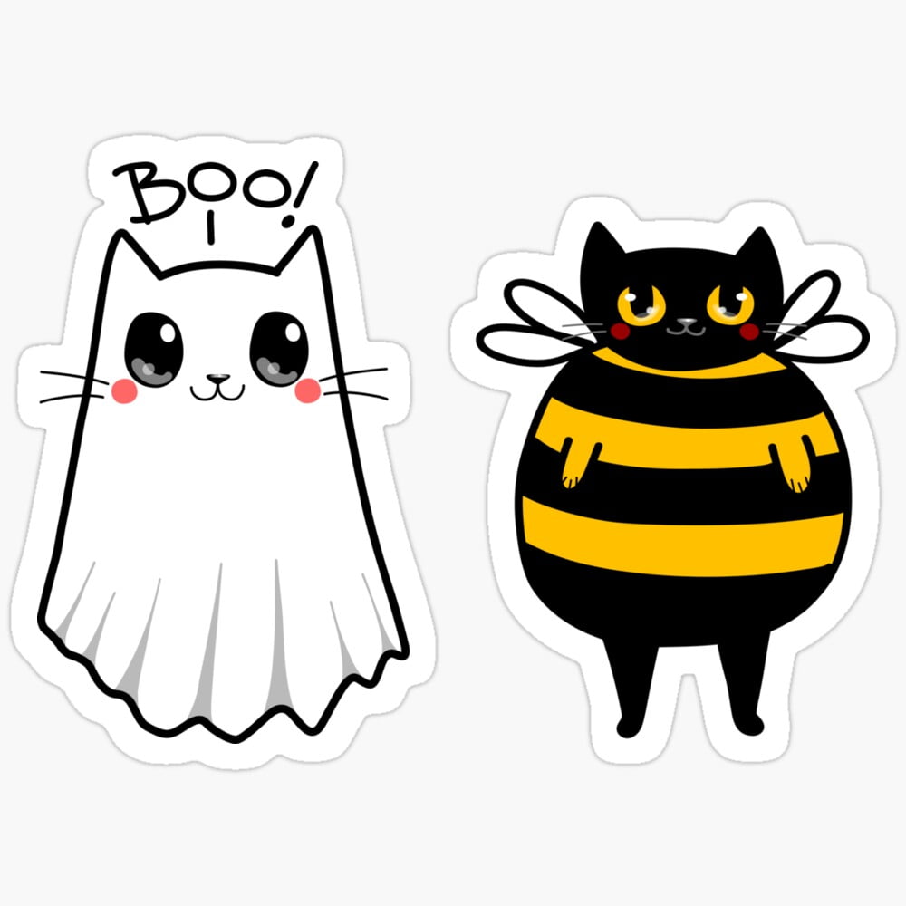 KIRAKIRA Ghosty Boo Bees! Sticker. Single, trio, or squad — Collect ...