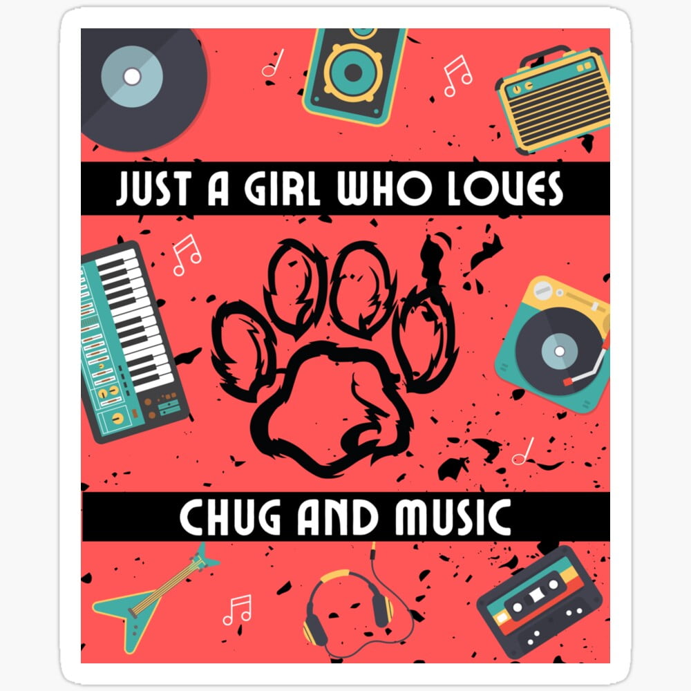 KIRAKIRA Girl Who Loves Chug , Funny Chug Sticker. Single, trio, or ...