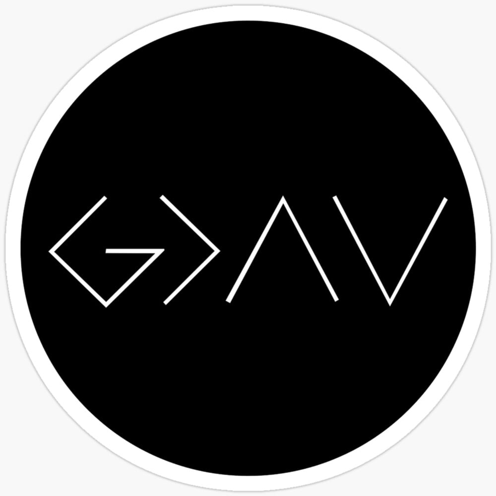 KIRAKIRA God is Greater than the Highs and Lows Sticker, Decorate ...