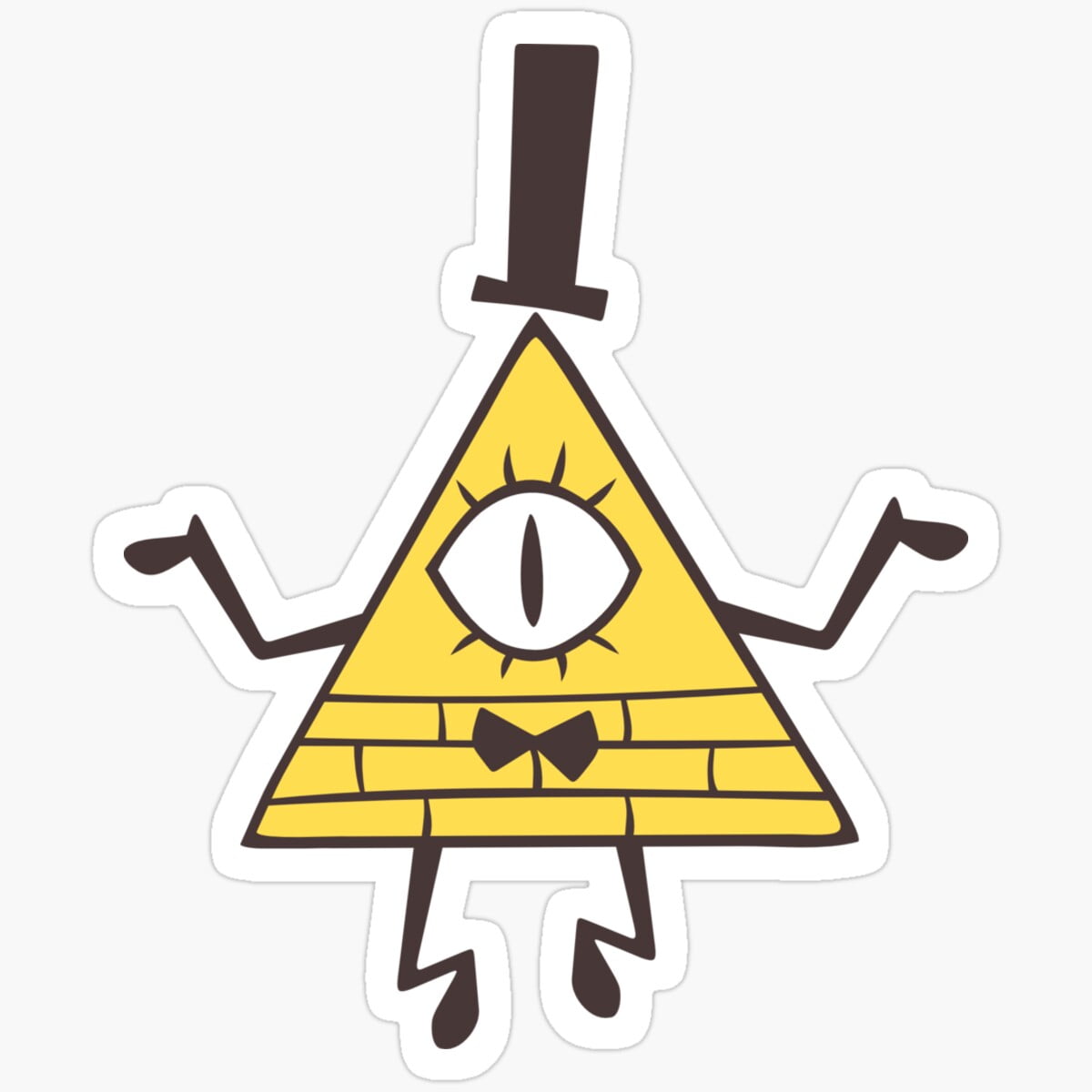 KIRAKIRA Gravity Falls - Bill Cipher Sticker. Gift For You - Decorate ...