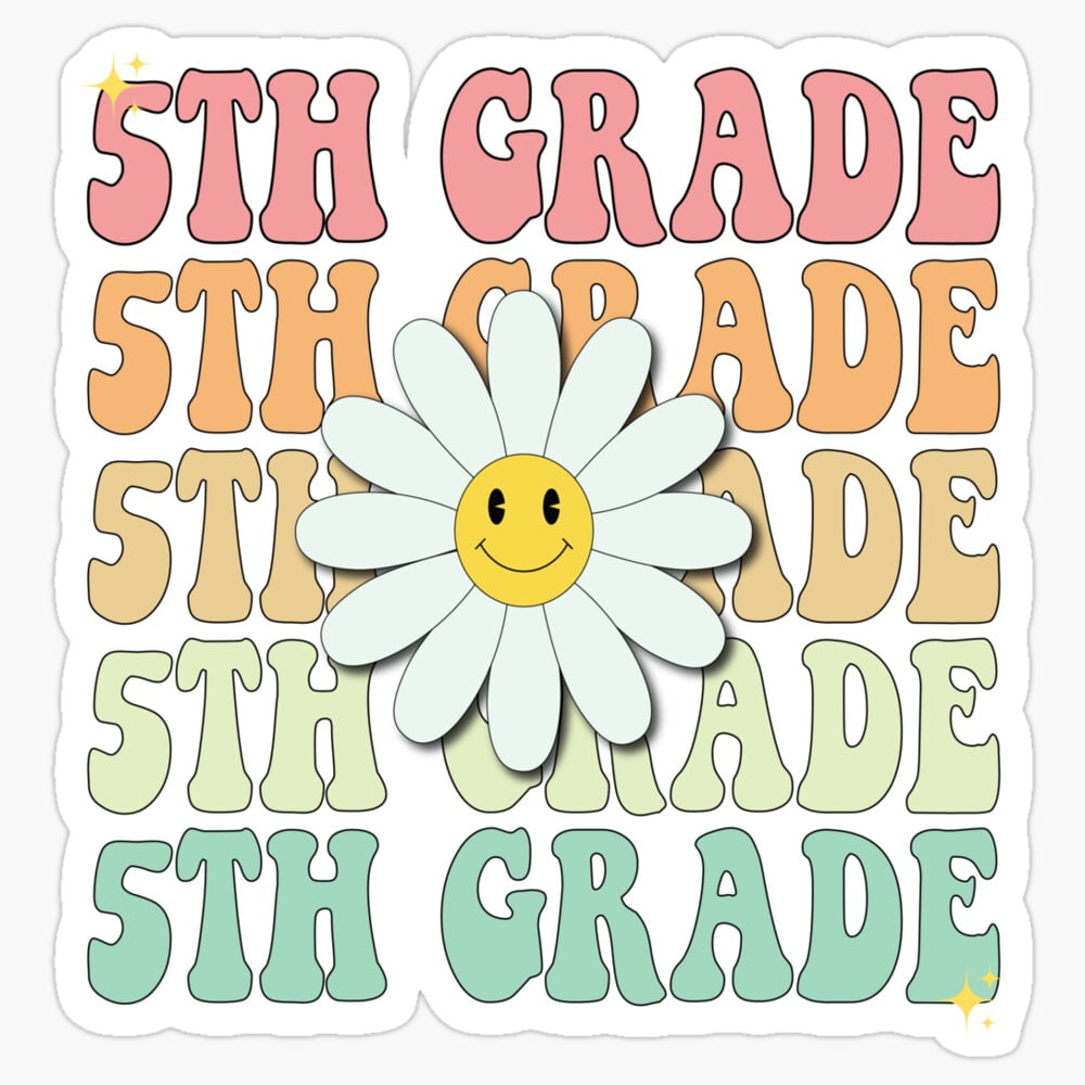 KIRAKIRA Groovy 5th Grade Back To School First Day of Fifth Grade ...