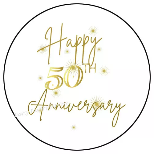 KIRAKIRA HAPPY 50TH ANNIVERSARY STICKERS PARTY FAVORS - Walmart.com