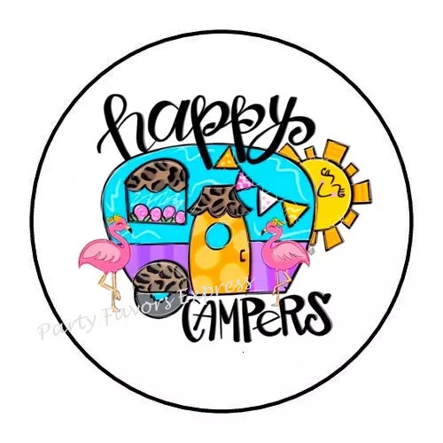 KIRAKIRA HAPPY CAMPERS CAMPING PARTY FAVORS STICKERS - Walmart.com