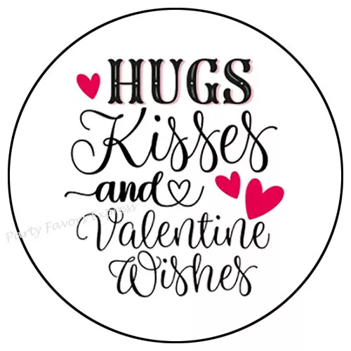 KIRAKIRA HUGS AND KISSES AND VALENTINE WISHES STICKERS PARTY FAVORS ...