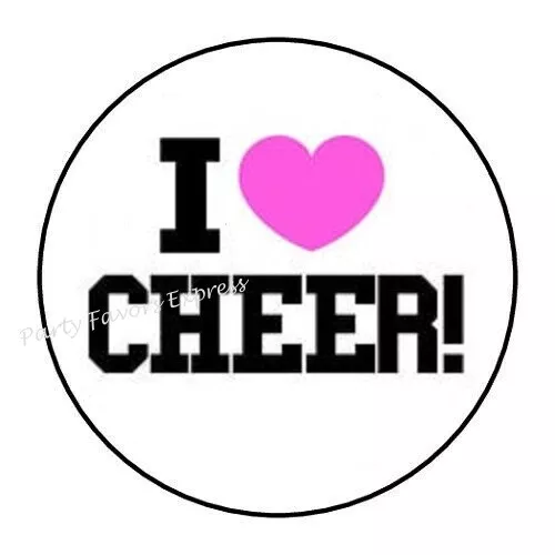 KIRAKIRA I LOVE CHEER CHEERLEADING Decor STICKERS for Bottles, Laptops ...