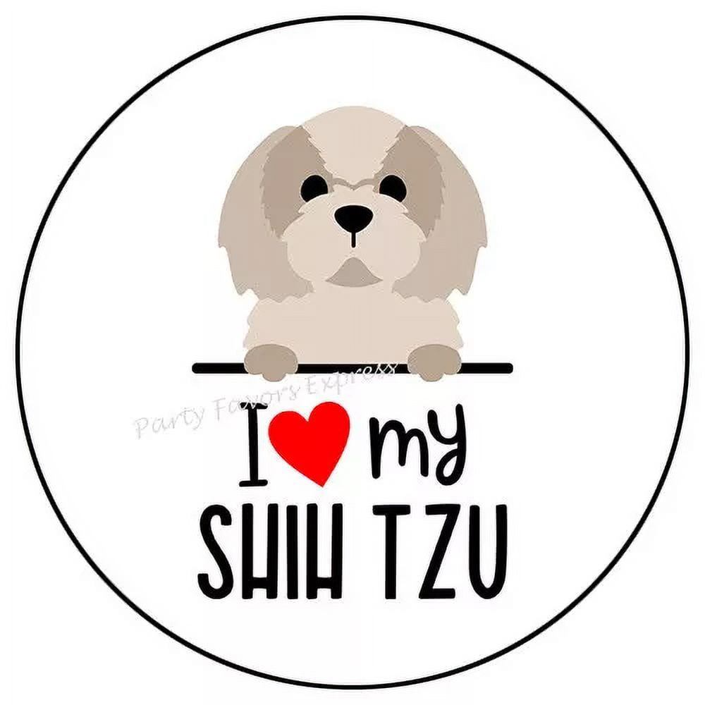 KIRAKIRA I LOVE MY SHIH TZU DOG STICKERS PARTY FAVORS - Walmart.com