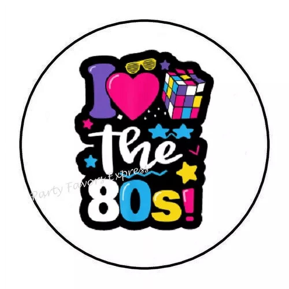 KIRAKIRA I LOVE THE 80'S STICKERS PARTY FAVORS - Walmart.com