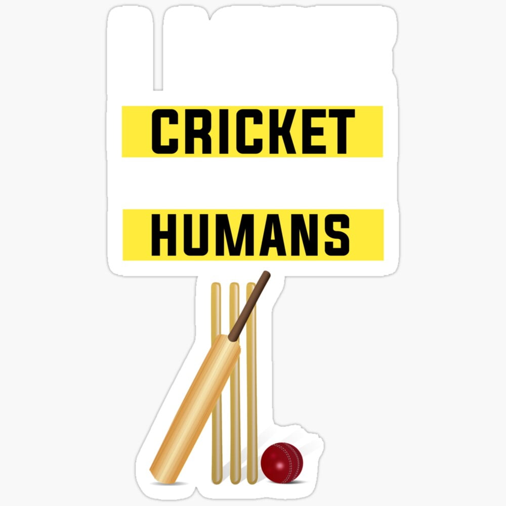KIRAKIRA I Love Cricket More Than , Funny Cricket Sticker. Single, trio ...