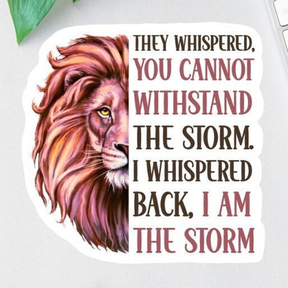 KIRAKIRA I Am The Storm Sticker or Magnet, Encouraging Gifts For Her ...