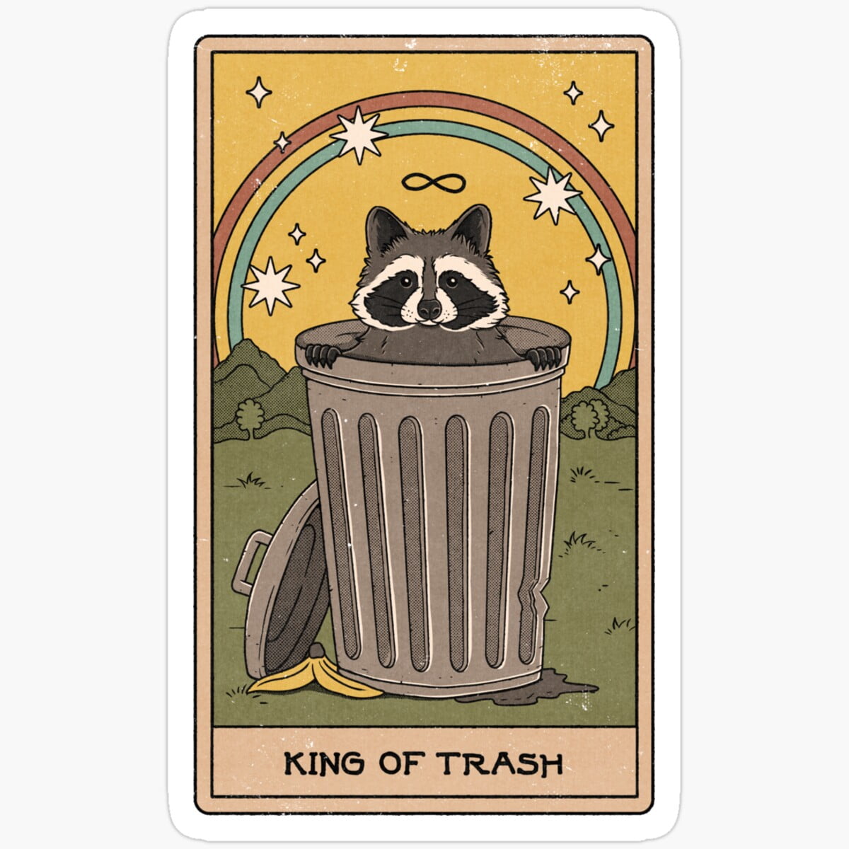 KIRAKIRA King Of Trash Sticker. Gift For You - Decorate Laptops, Water ...