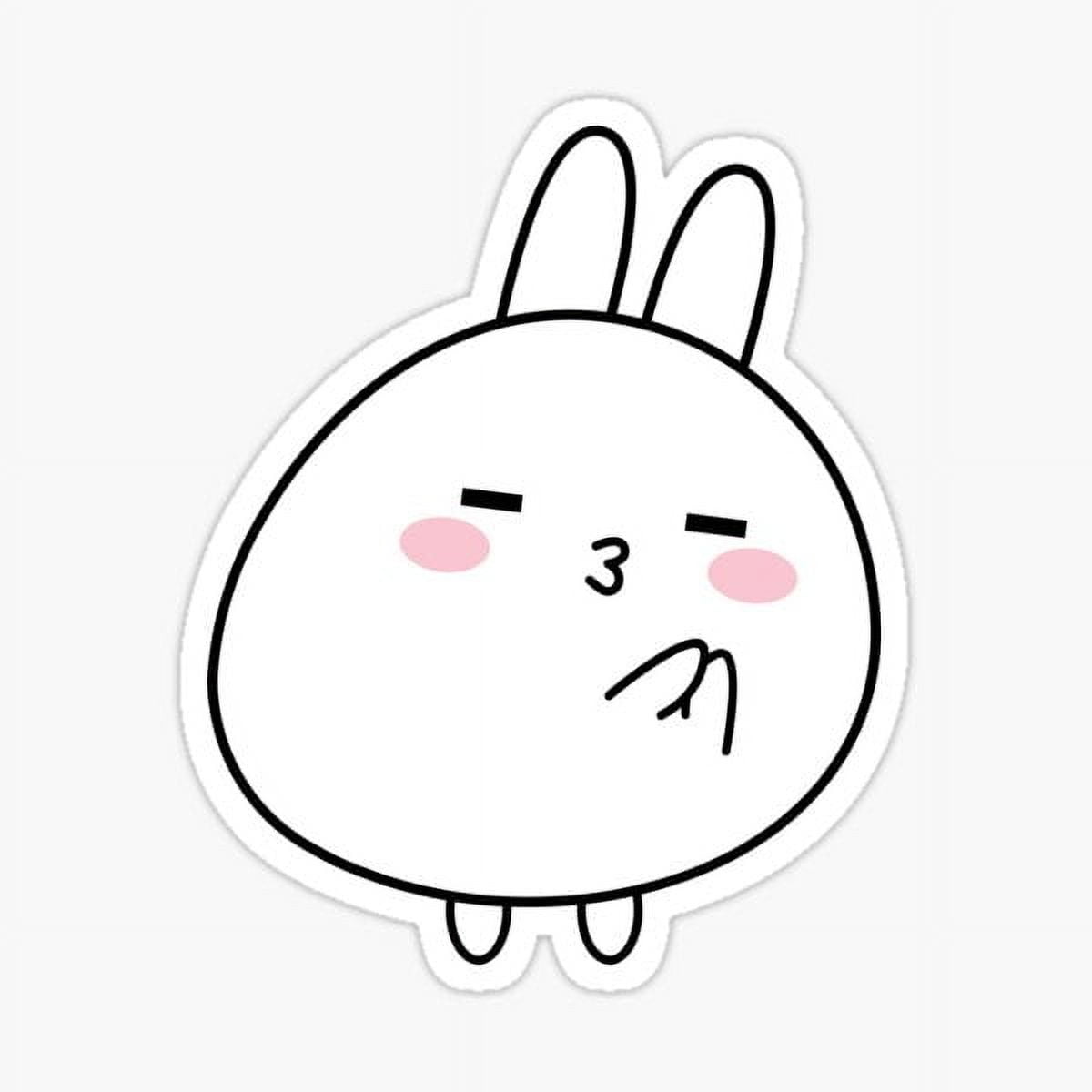 KIRAKIRA Kiss sticker, Love you sticker, Cute white rabbit, Valentines ...