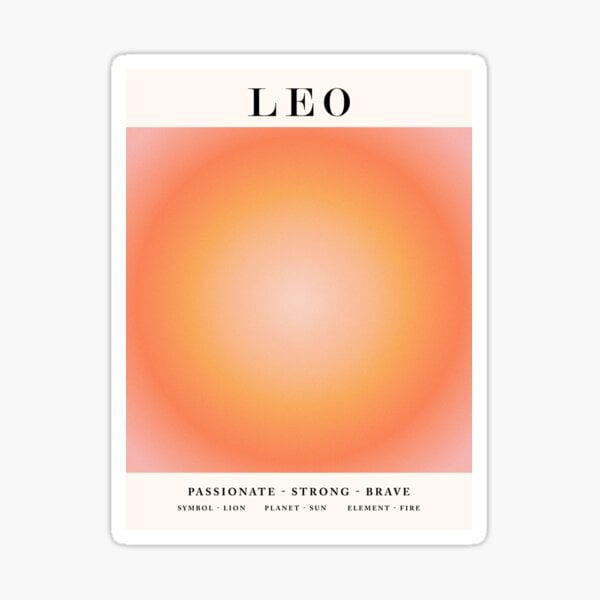 KIRAKIRA Leo zodiac sign, Aura , Energy, Grainy gradient, Museum ...