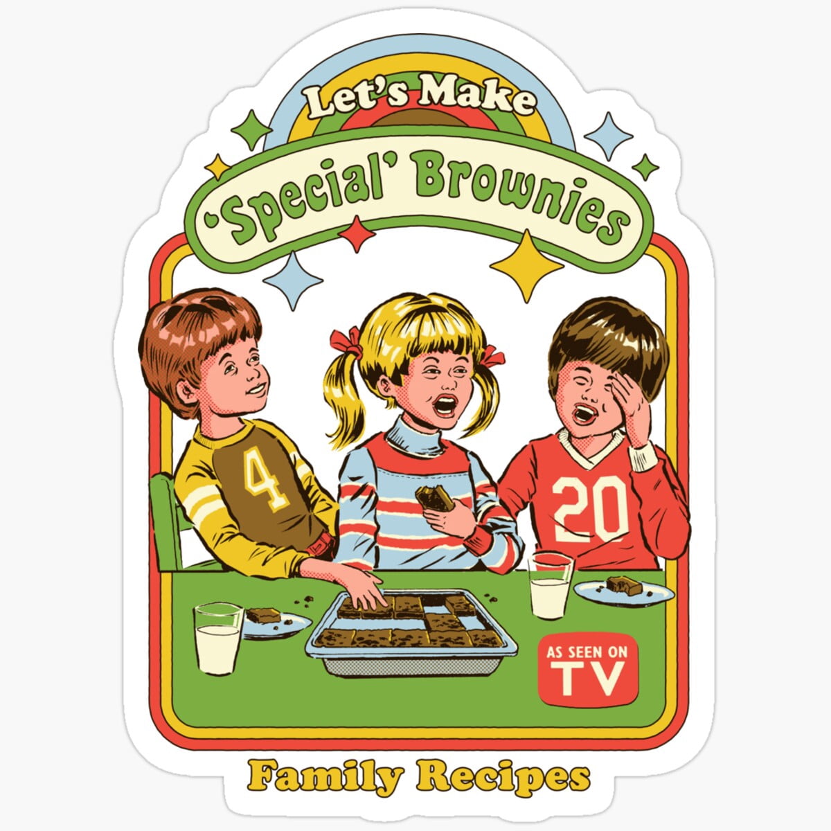 KIRAKIRA Let'S Make Brownies Sticker. Gift For You - Decorate Laptops ...