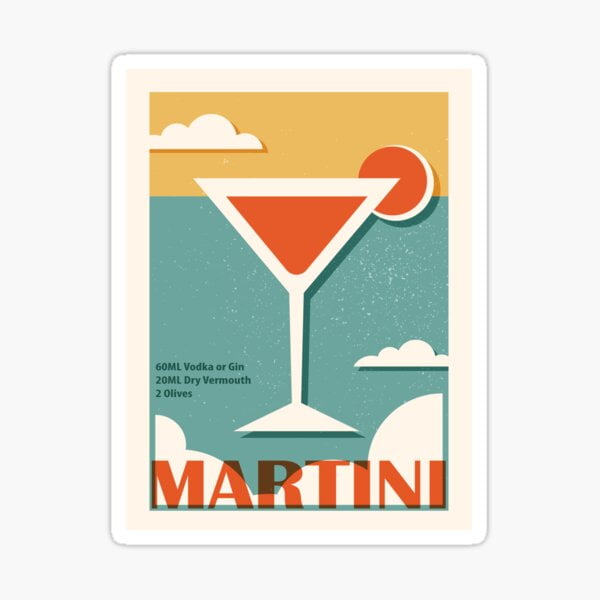 KIRAKIRA Martini recipe, Cocktail, Retro print, Aesthetic art, Vintage ...