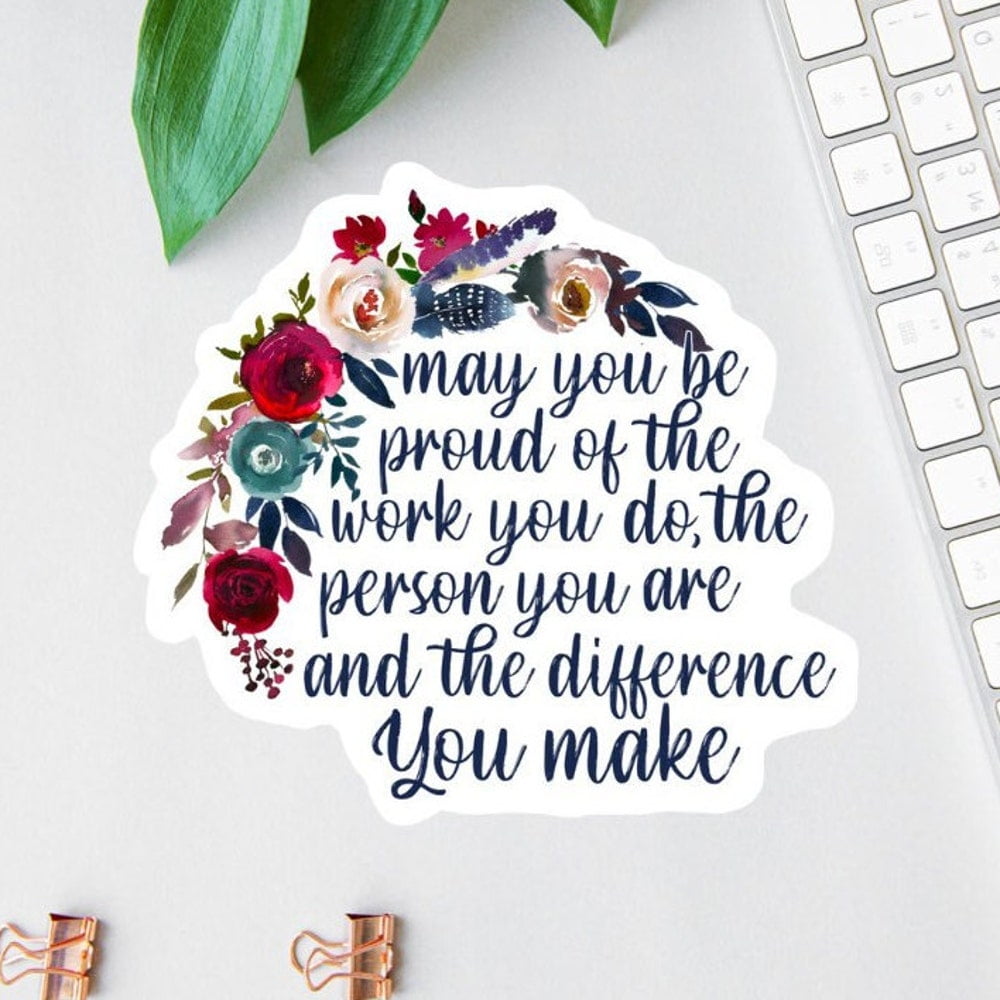 KIRAKIRA May You Be Proud Sticker, Mother's Day Magnet, Social Worker ...