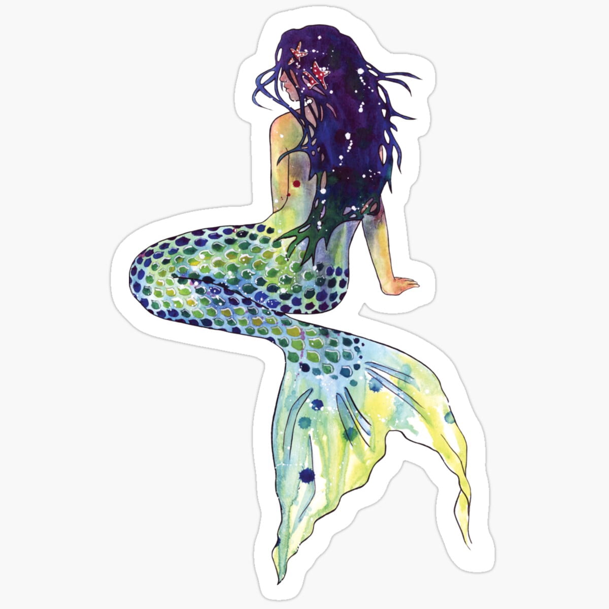 KIRAKIRA Mermaid Sticker. Gift For You - Decorate Laptops, Water ...