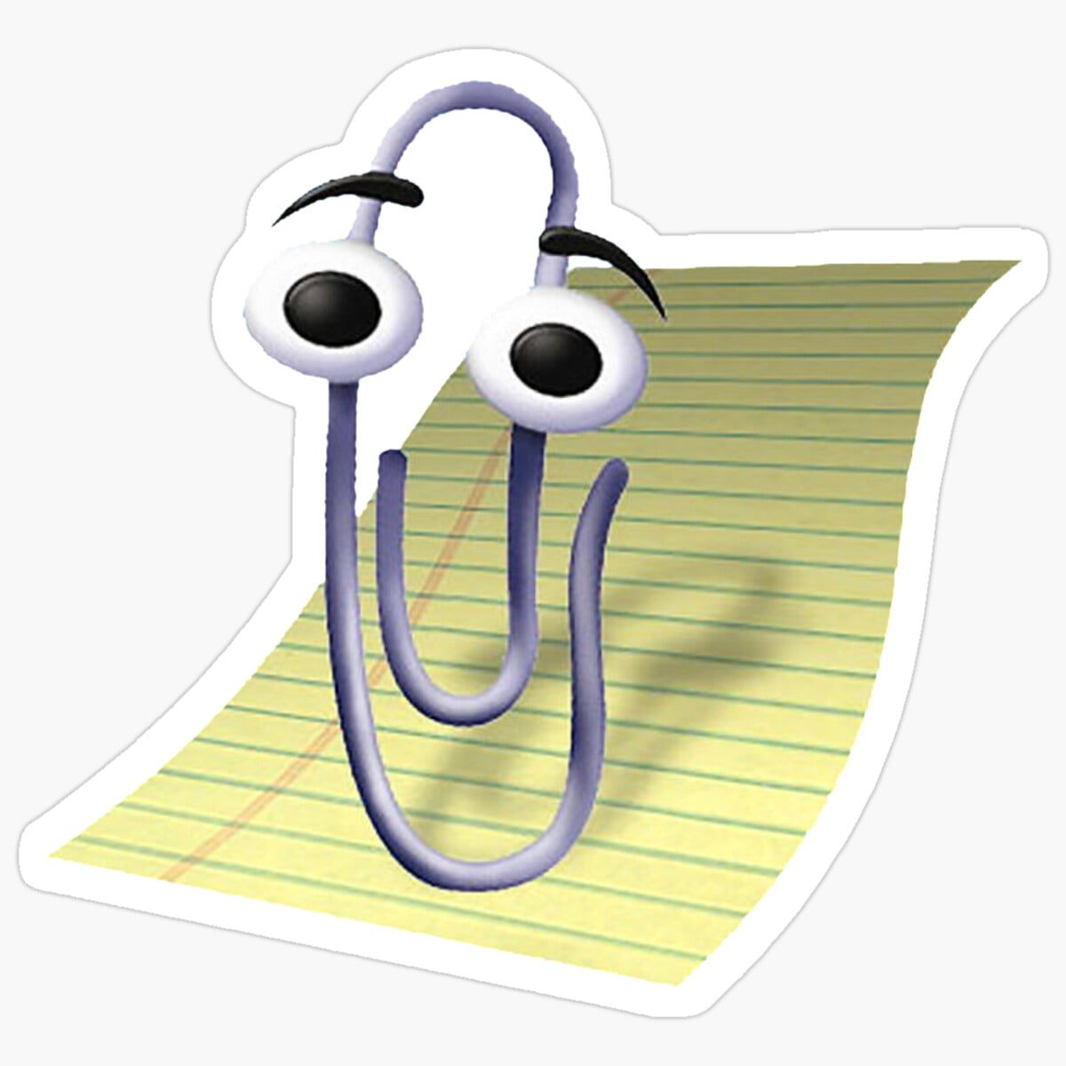 KIRAKIRA Microsoft Clippy Office Assistant Sticker. Gift For You ...