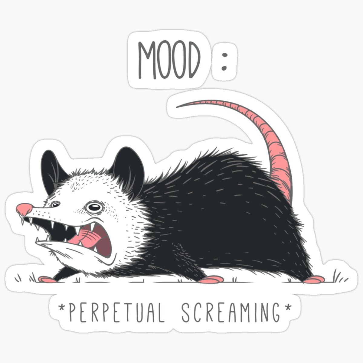 KIRAKIRA Mood Possum Sticker. Gift For You - Decorate Laptops, Water ...