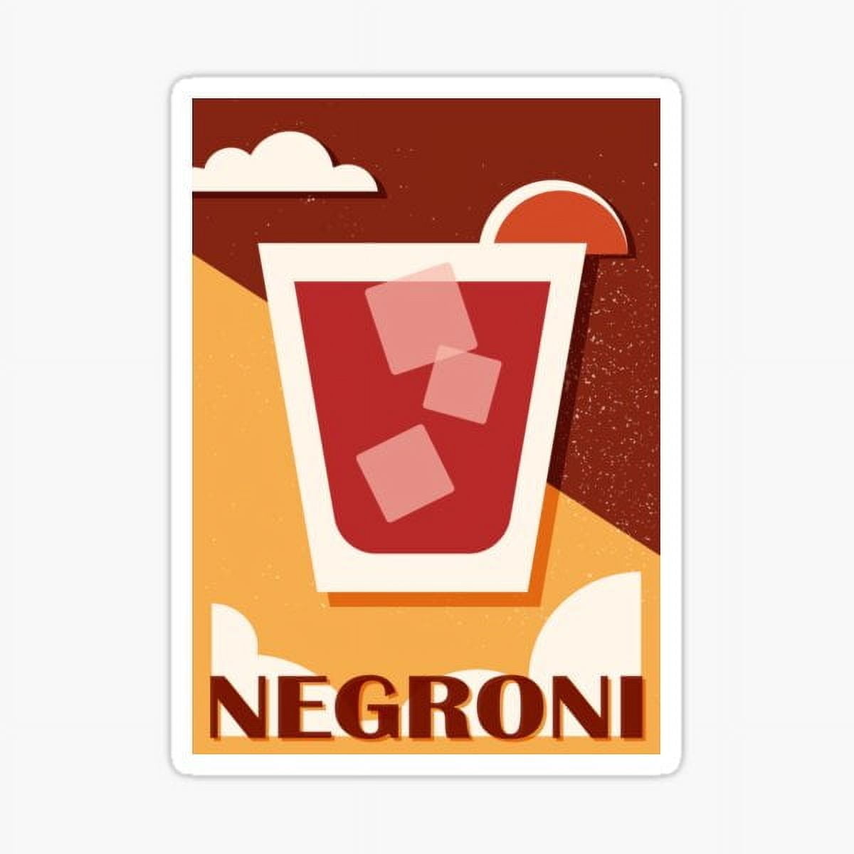 KIRAKIRA Negroni art print, Cocktail, Retro 70s, Aesthetic art, Alcohol ...