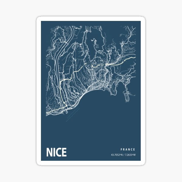 KIRAKIRA Nice Blueprint City Map Sticker - Walmart.com