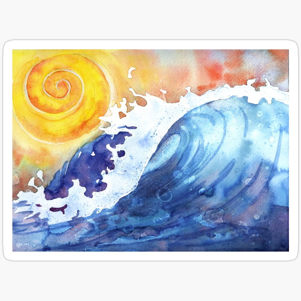 KIRAKIRA Ocean Wave Sticker. Single, trio, or squad — Collect them all ...