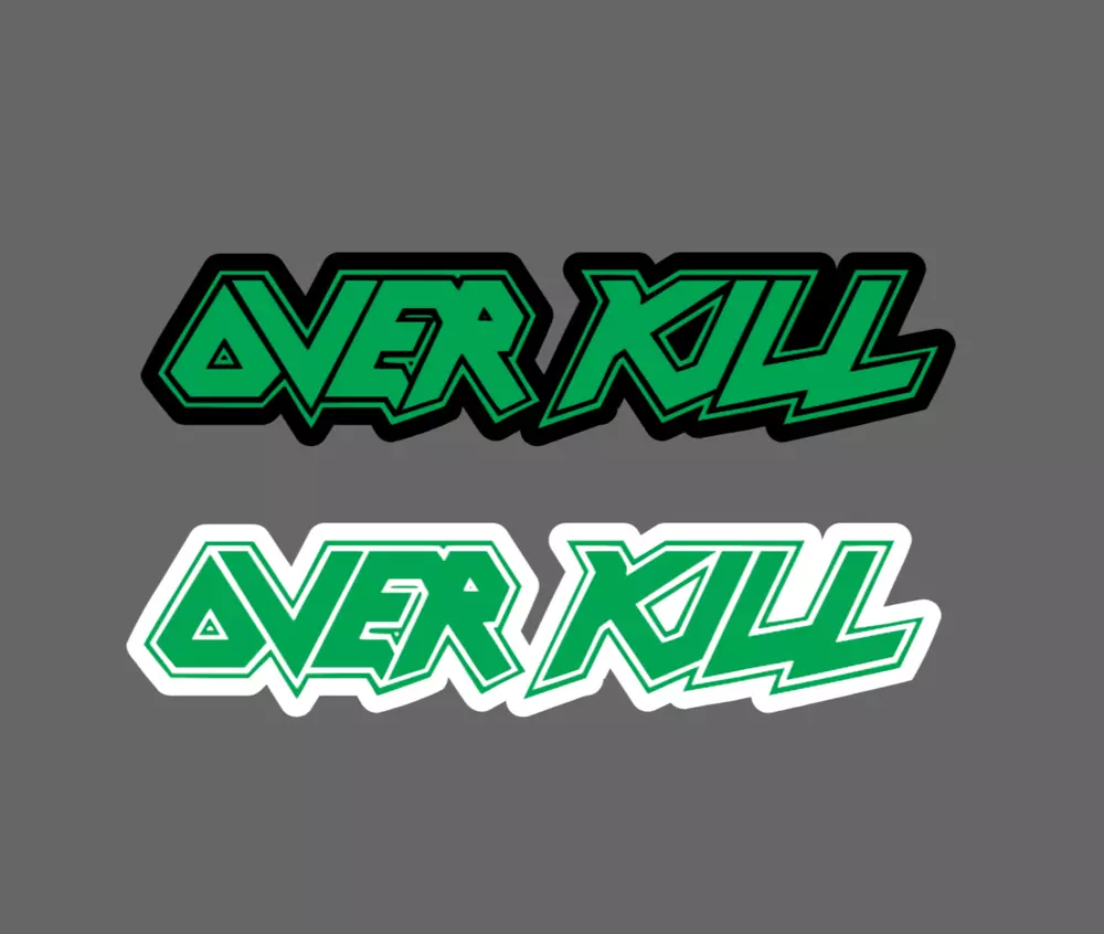 KIRAKIRA Overkill Sticker - Walmart.com