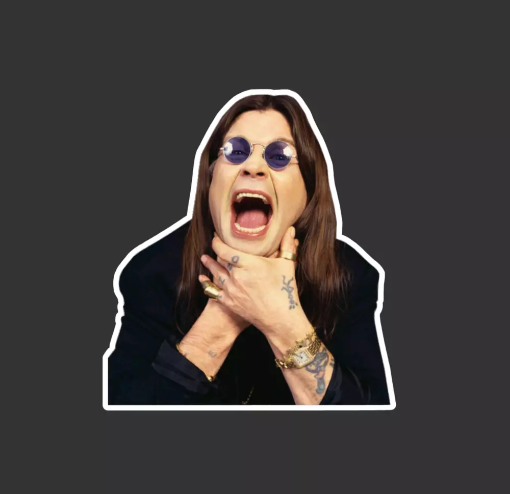 KIRAKIRA Ozzy Osbourne Sticker - Walmart.com