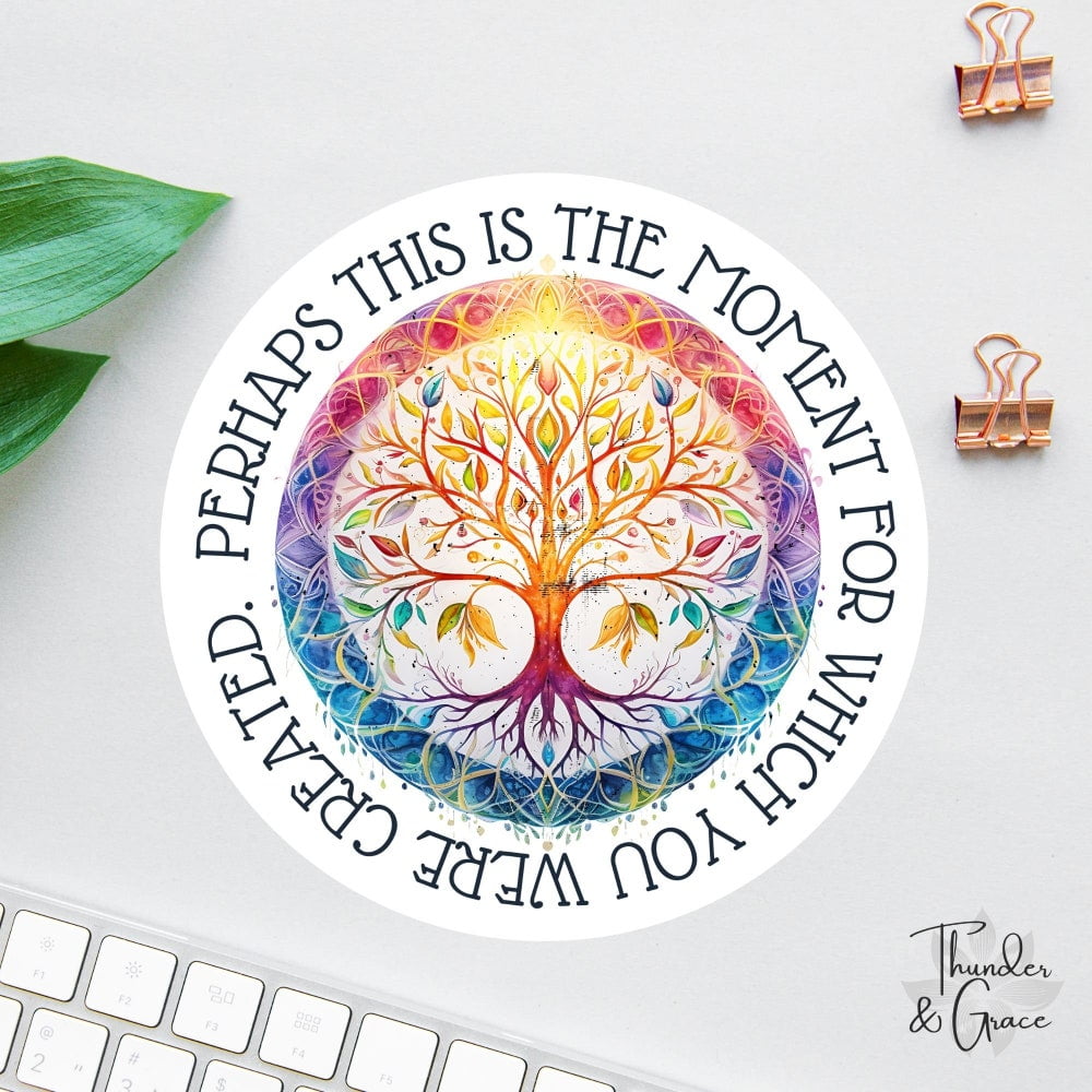 KIRAKIRA Perhaps This Is The Moment Sticker, Christian Laptop Sticker ...