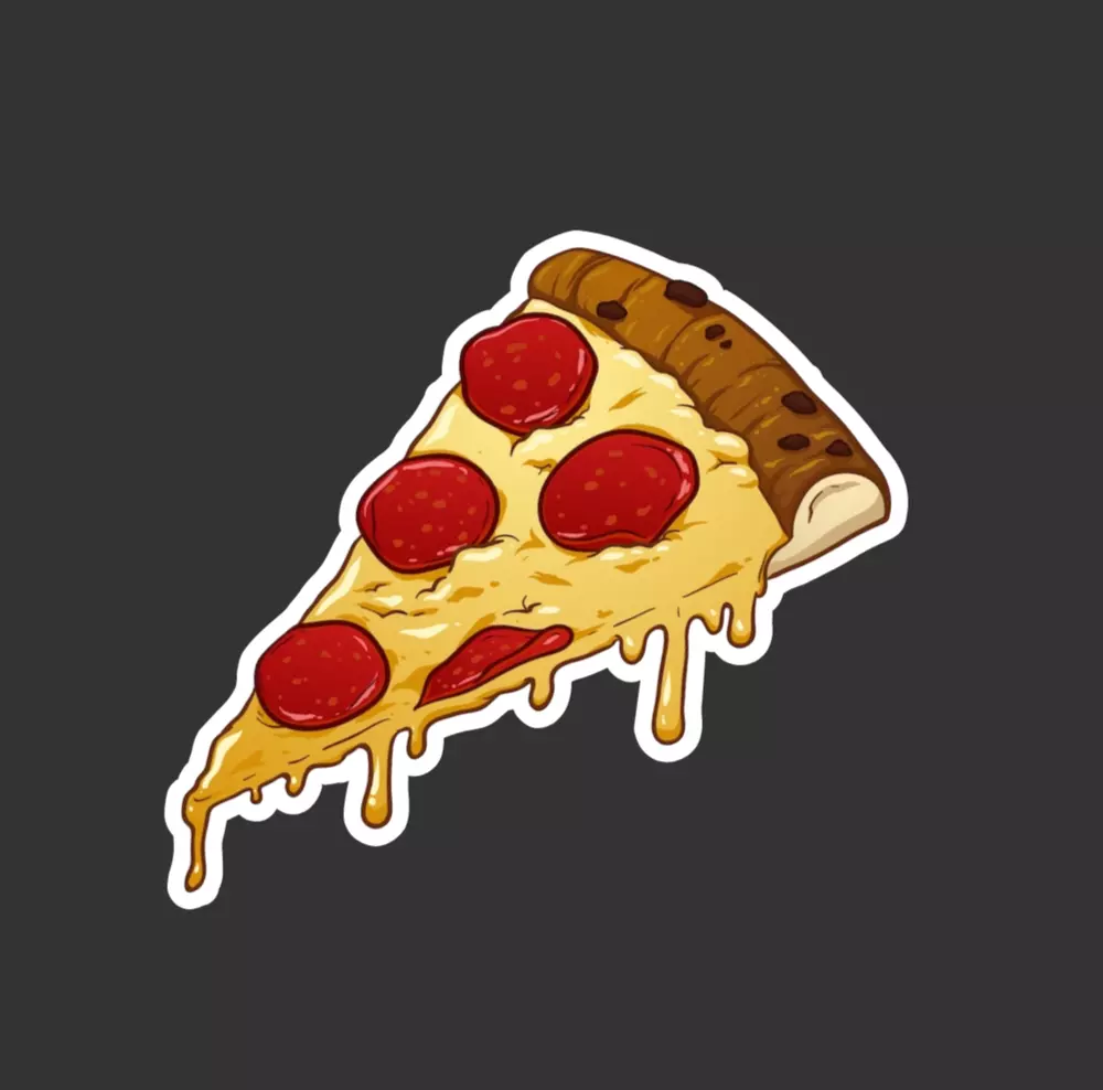 KIRAKIRA Pizza Sticker - Walmart.com