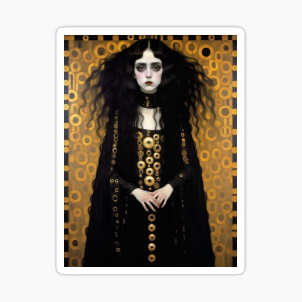 KIRAKIRA Portrait of a Mysterious Goth Girl Gustav Klimt Inspired ...