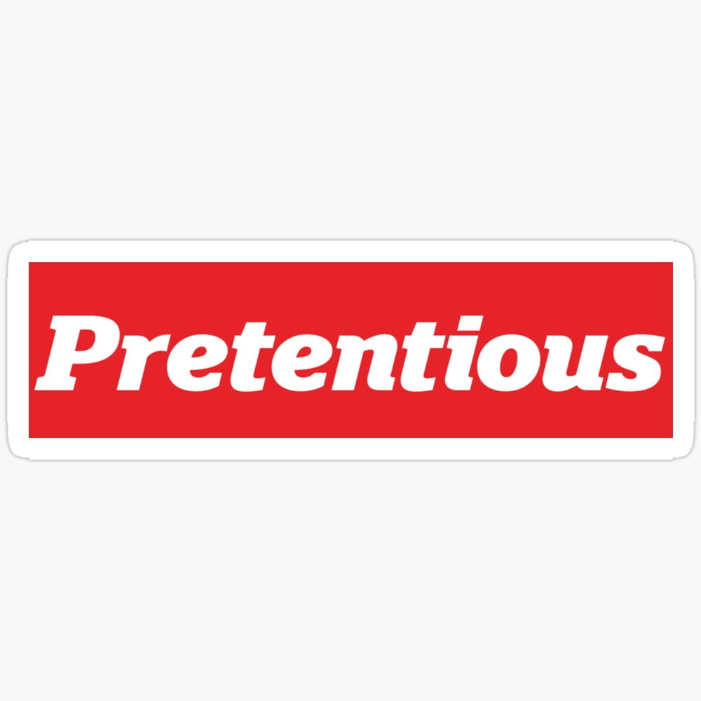 KIRAKIRA Pretentious Sarcastic Logo Sticker, Decorate laptops, water ...