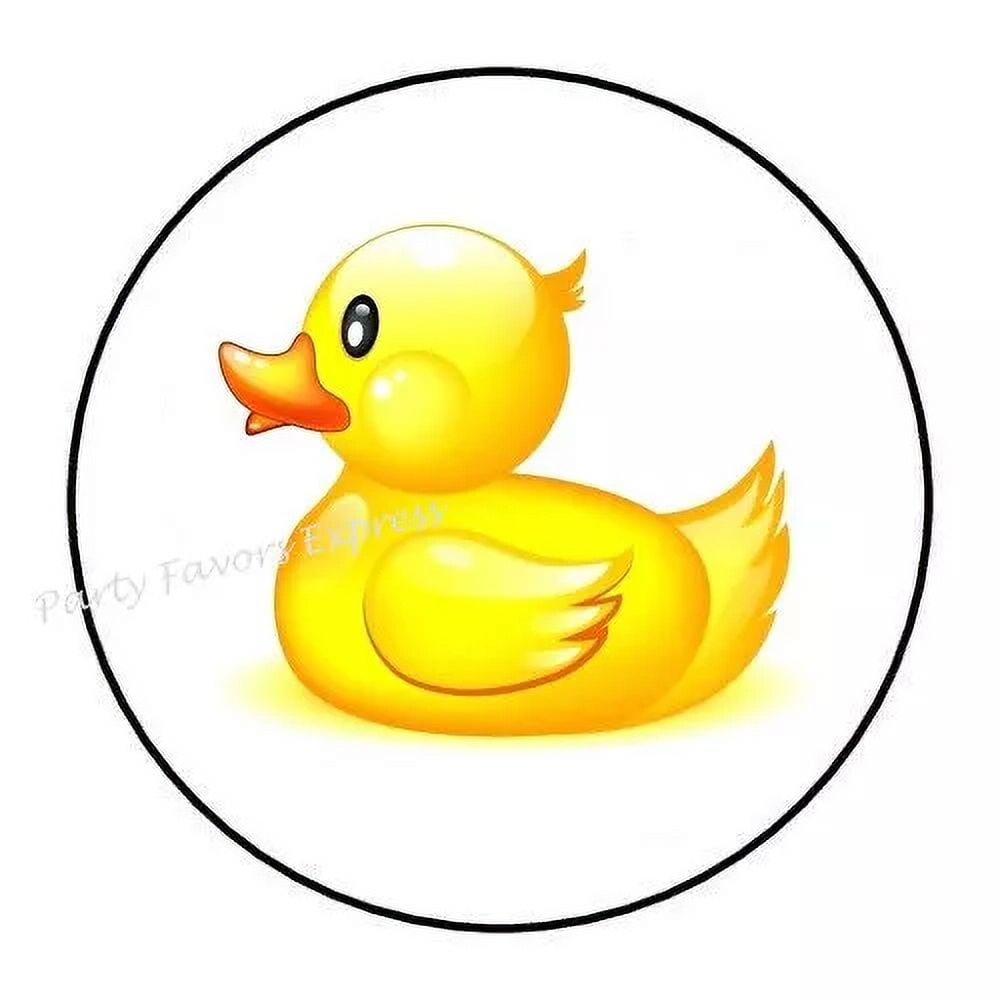 KIRAKIRA RUBBER DUCK DUCKY BABY SHOWER Decor STICKERS for Bottles ...